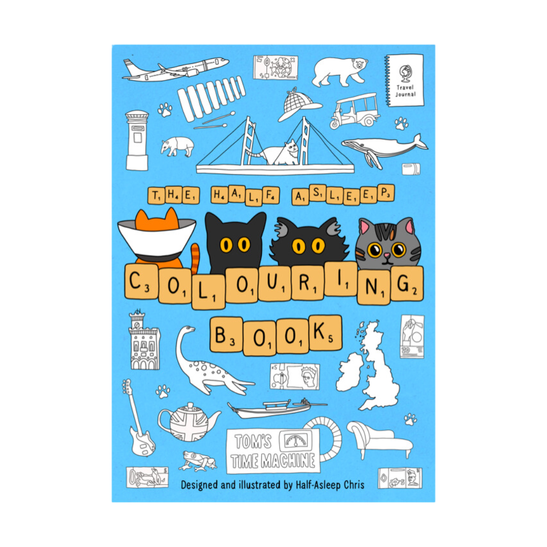 Digital Colouring Book Half Asleep Chris Digital Colouring Book Half Asleep Chris