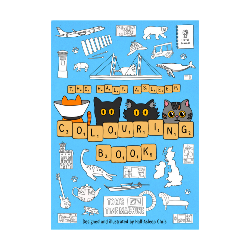 Digital Colouring Book – Half-Asleep Chris
